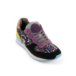 Inkkas Sneaker low 'Inkkas Loomi Sneaker &ndash; Handgefertigter Damen-Sneaker mit Lemuren-Print' Damen Gr&ouml;&szlig;e 41 bunt