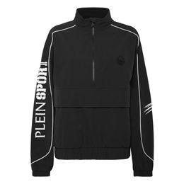 Plein Sport Sportjacke 'Scratch' Damen Gr&ouml;&szlig;e 5XL schwarz / wei&szlig;