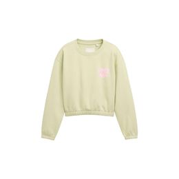 Tom Tailor Sweatshirt M&auml;dchen Gr&ouml;&szlig;e 152 pastellgr&uuml;n / rosa