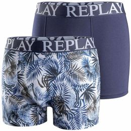 Replay Boxershorts Herren Gr&ouml;&szlig;e XL navy / anthrazit / schwarz / wei&szlig;
