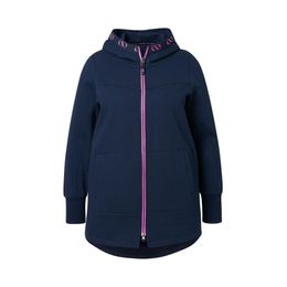 Lauras&oslash;n Sweatjacke Damen Gr&ouml;&szlig;e L/XL marine / hellpink