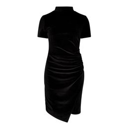 Apricot Velvet Ruched Mini Dress ' ' Damen Gr&ouml;&szlig;e 40 schwarz Winterkleid