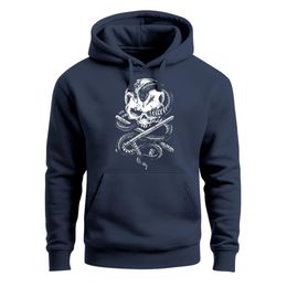 Neverless Sweatshirt 'Skull Snake' Herren Gr&ouml;&szlig;e XS navy