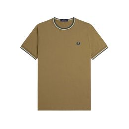 Fred Perry T-Shirt Herren Gr&ouml;&szlig;e M braun