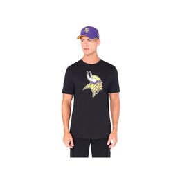 New Era Shirt 'NFL Minnesota Vikings Logo' Herren Gr&ouml;&szlig;e XXL gelb / helllila / schwarz