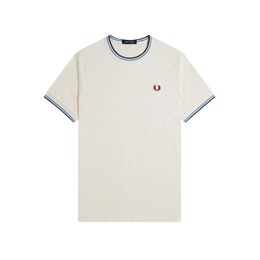 Fred Perry T-Shirt Herren Gr&ouml;&szlig;e M beige
