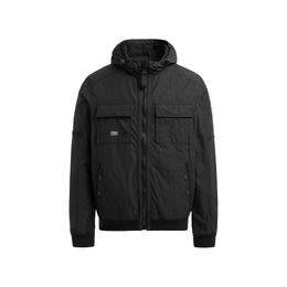 CAMP DAVID Sommer-Blouson mit Kapuze und Klappentaschen Herren Gr&ouml;&szlig;e 4XL schwarz