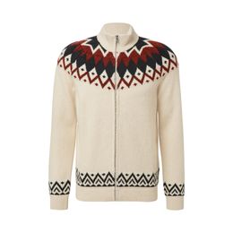 s.Oliver Strickjacke Herren Gr&ouml;&szlig;e XXL beige / burgunder / schwarz