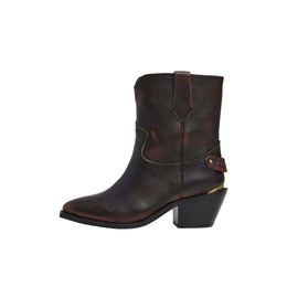 Pepe Jeans Cowboystiefel 'April Road' Damen Gr&ouml;&szlig;e 36 dunkelbraun Winterschuhe