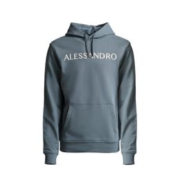 Alessandro Zavetti Sweatshirt 'Meucci' Herren Gr&ouml;&szlig;e XL grau / wei&szlig;