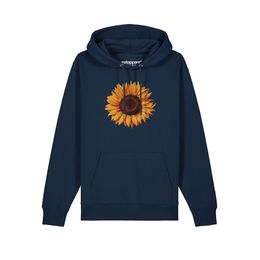 Watapparel Sweatshirt ' Sonnenblume ' Herren Gr&ouml;&szlig;e 5XL navy / braun / gelb