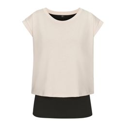 active by Lascana Lascana Active Funktionsshirt Damen Gr&ouml;&szlig;e M hellbeige / schwarz