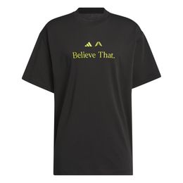 adidas Performance Funktionsshirt 'Anthony Edwards Believe That' Herren Gr&ouml;&szlig;e L apfel / schwarz