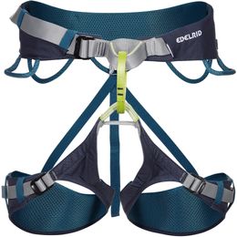 Edelrid Klettergurt 'Jay IV' Damen Gr&ouml;&szlig;e M navy / cyanblau / grau / apfel