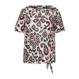Cecil T-Shirt Damen Gr&ouml;&szlig;e S pink / schwarz / offwhite