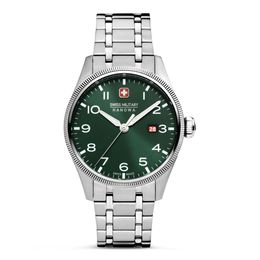 SWISS MILITARY HANOWA Uhr 'Thunderbolt' Herren Gr&ouml;&szlig;e One Size dunkelgr&uuml;n / silber