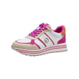 Tamaris Sneaker Damen Gr&ouml;&szlig;e 41 beige / orange / pink / offwhite