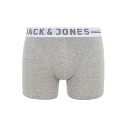Jack & Jones Jack & Jones Boxershorts 'Sense' Herren Gr&ouml;&szlig;e M hellgrau / dunkelgrau / graumeliert / wei&szlig;