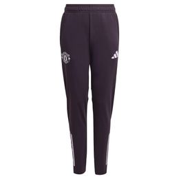 adidas Performance Sporthose 'Manchester United Tiro 25 Competition' Jungen Gr&ouml;&szlig;e 128 dunkellila / wei&szlig;