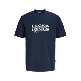 Jack & Jones Jack & Jones Junior T-Shirt 'JCOFusion' Jungen Gr&ouml;&szlig;e 176 marine / pastellblau / wei&szlig;