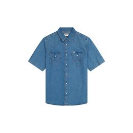 Wrangler Hemd Herren Gr&ouml;&szlig;e 49/50 blue denim