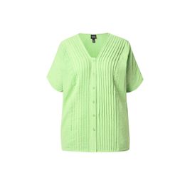Ulla Popken Bluse Damen Gr&ouml;&szlig;e 4XL/5XL grasgr&uuml;n