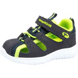 Kangaroos Sandale 'KI-Rock Lite EV' Jungen Gr&ouml;&szlig;e 23 taubenblau / neongr&uuml;n
