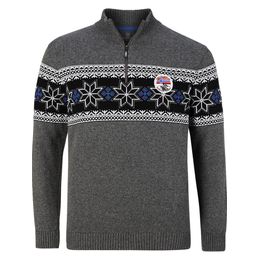 Jan Vanderstorm Pullover ' Eeru ' Herren Gr&ouml;&szlig;e 7XL dunkelgrau