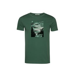Greenbomb T-Shirt 'Nature Lakeside' Herren Gr&ouml;&szlig;e XXL grau / jade / hellgr&uuml;n / schwarz