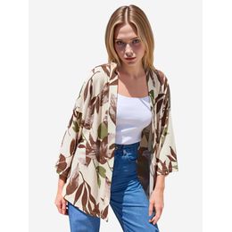 Bigdart Kimono Damen Gr&ouml;&szlig;e XXL schoko / oliv / pastellgr&uuml;n