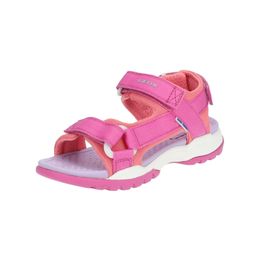 Geox Sandale M&auml;dchen Gr&ouml;&szlig;e 31 grau / fuchsia / melone