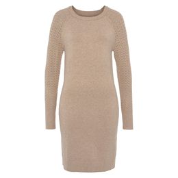 Tamaris Kleid Damen Gr&ouml;&szlig;e 36 beige Winterkleid