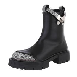 Ital-Design Stiefelette Damen Gr&ouml;&szlig;e 38 schwarz / silber Winterschuhe