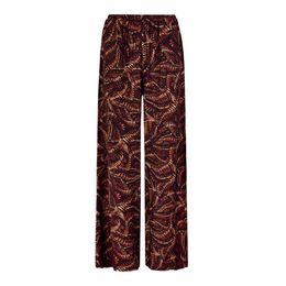 Apricot Abstract Print Wide-Leg Trousers ' ' Damen Gr&ouml;&szlig;e 34 bordeaux