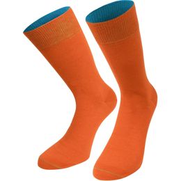 Normani Socken Herren Gr&ouml;&szlig;e 43/46 orange