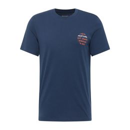 Mustang T-Shirt Herren Gr&ouml;&szlig;e XXL navy / orange / wei&szlig;