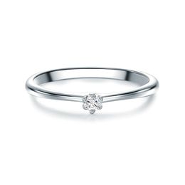Trilani Ring Damen Gr&ouml;&szlig;e 57 silber / transparent