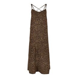 Apricot Animal Print Crepe Maxi Slip Dress ' ' Damen Gr&ouml;&szlig;e 42 braun Winterkleid
