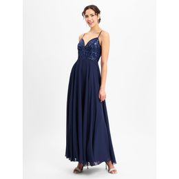 Swing Abendkleid Damen Gr&ouml;&szlig;e 42 marine Winterkleid