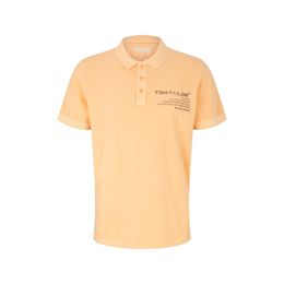 Tom Tailor Poloshirt Herren Gr&ouml;&szlig;e L hellorange / schwarz