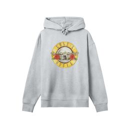 F4NT4STIC Sweatshirt 'Guns 'n' Roses' Damen Gr&ouml;&szlig;e S gelb / graumeliert / gr&uuml;n / rot
