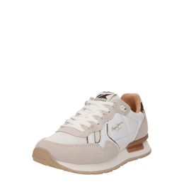 Pepe Jeans Sneaker 'Brit Mirror' Damen Gr&ouml;&szlig;e 41 beige / wei&szlig;