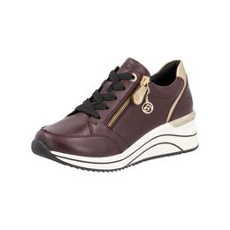 Remonte Sneaker Damen Gr&ouml;&szlig;e 36 gold / brombeer / wei&szlig;