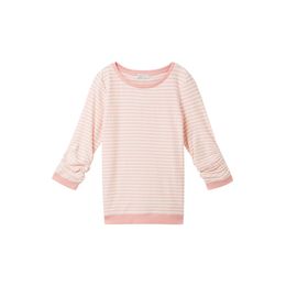 Tom Tailor Denim Sweatshirt Damen Gr&ouml;&szlig;e S ros&eacute; / wei&szlig;