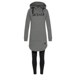 OCEAN SPORTSWEAR Jogginganzug Damen Gr&ouml;&szlig;e S anthrazit / dunkelgrau