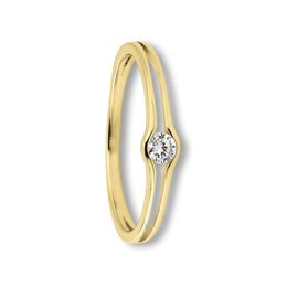 ONE ELEMENT Ring Damen Gr&ouml;&szlig;e 48 gold