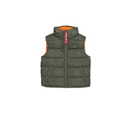 Alpha Industries Weste 'Hooded Puffer Vest FD' Herren Gr&ouml;&szlig;e XXL gr&uuml;n