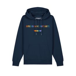 Watapparel Sweatshirt 'Spread Love not Hate' Herren Gr&ouml;&szlig;e L navy / mischfarben