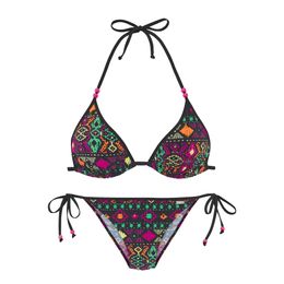 Buffalo Bikini Damen Gr&ouml;&szlig;e M gr&uuml;n / orange / pink / schwarz