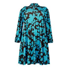 Yoek Kleid Damen Gr&ouml;&szlig;e 38/40 blau / braun Winterkleid